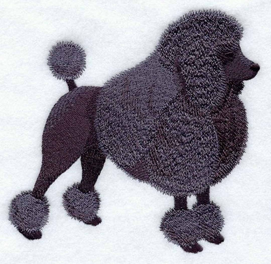 POODLE - Machine Embroidered Quilt Blocks (azeb) - Etsy
