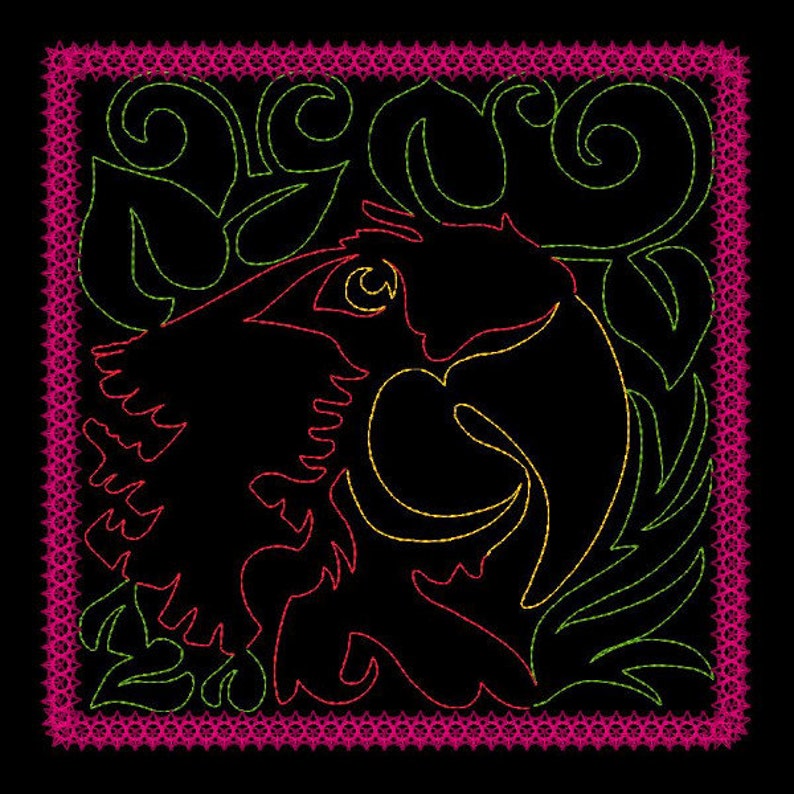 MACAW QUILTING BACKGROUNDS 40 Machine Embroidery Designs | Etsy