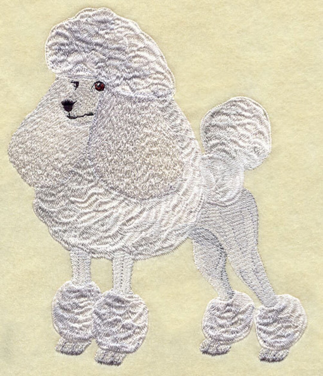 POODLE SECOND DESIGN- Machine Embroidered Quilt Blocks (azeb) - Etsy