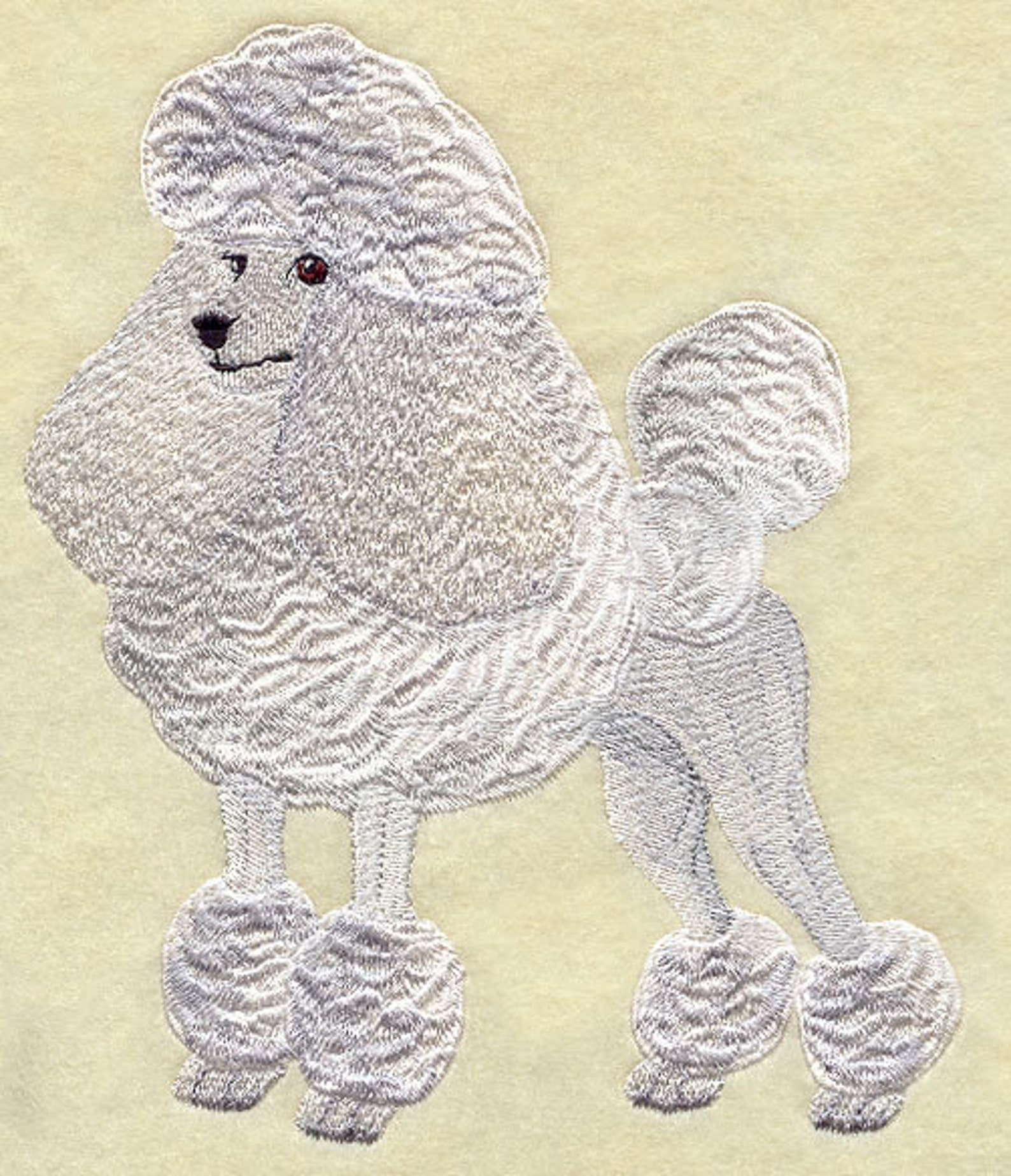 POODLE SECOND DESIGN- Machine Embroidered Quilt Blocks (azeb) - Etsy