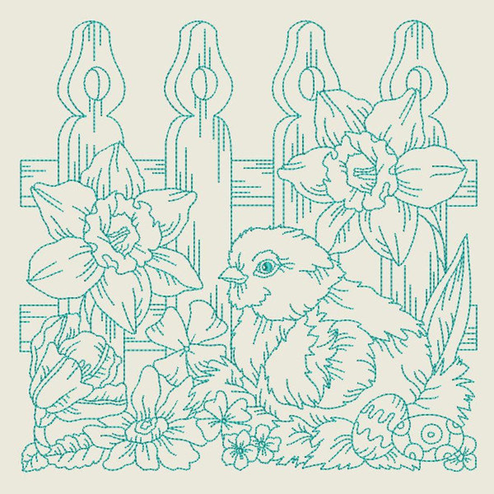 BEAUTIFUL EASTER BORDERS (5inch) - 10 Machine Embroidery Designs ...
