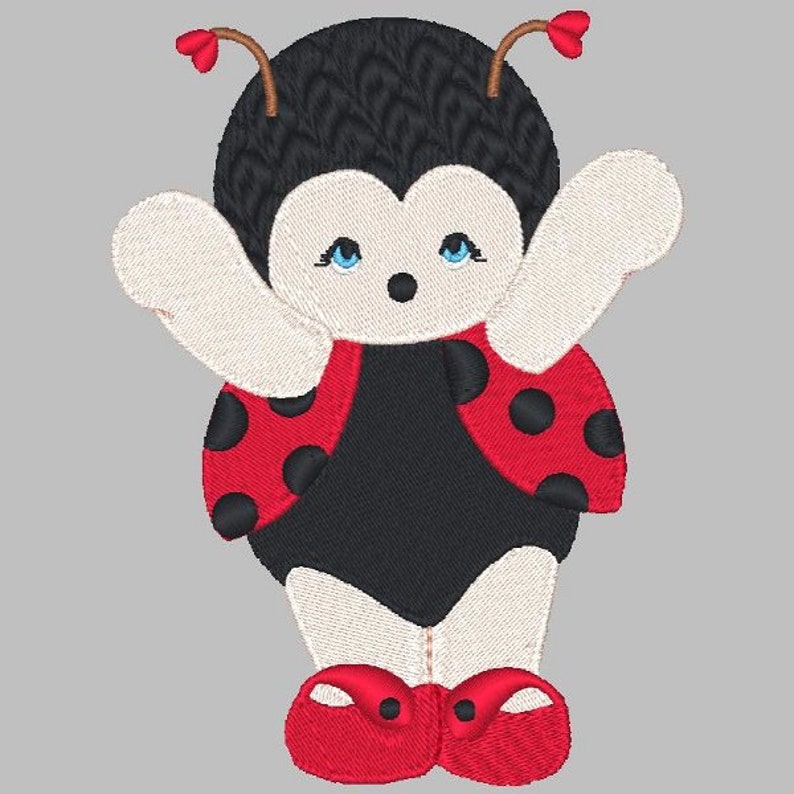 LADYBUG LUV 5inch 10 Machine Embroidery Designs Instant | Etsy