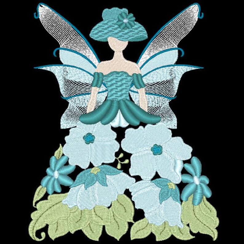 FLOWER FAIRIES 4inch 10 Machine Embroidery Designs Instant - Etsy