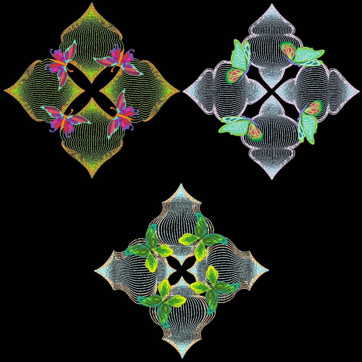 SPYROGRAF FLUTTERBYS 5inch 10 Machine Embroidery Designs | Etsy