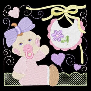MY BABY GIRL (5inch) - 12 Machine Embroidery Designs Instant Download ...