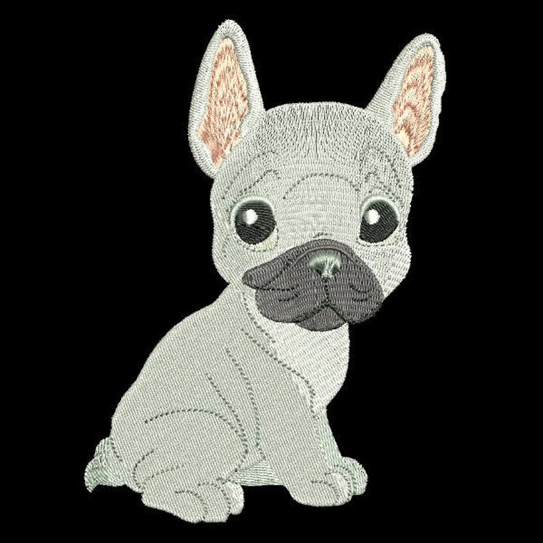 BABY FRENCHIE 4inch 10 Machine Embroidery Designs Instant | Etsy