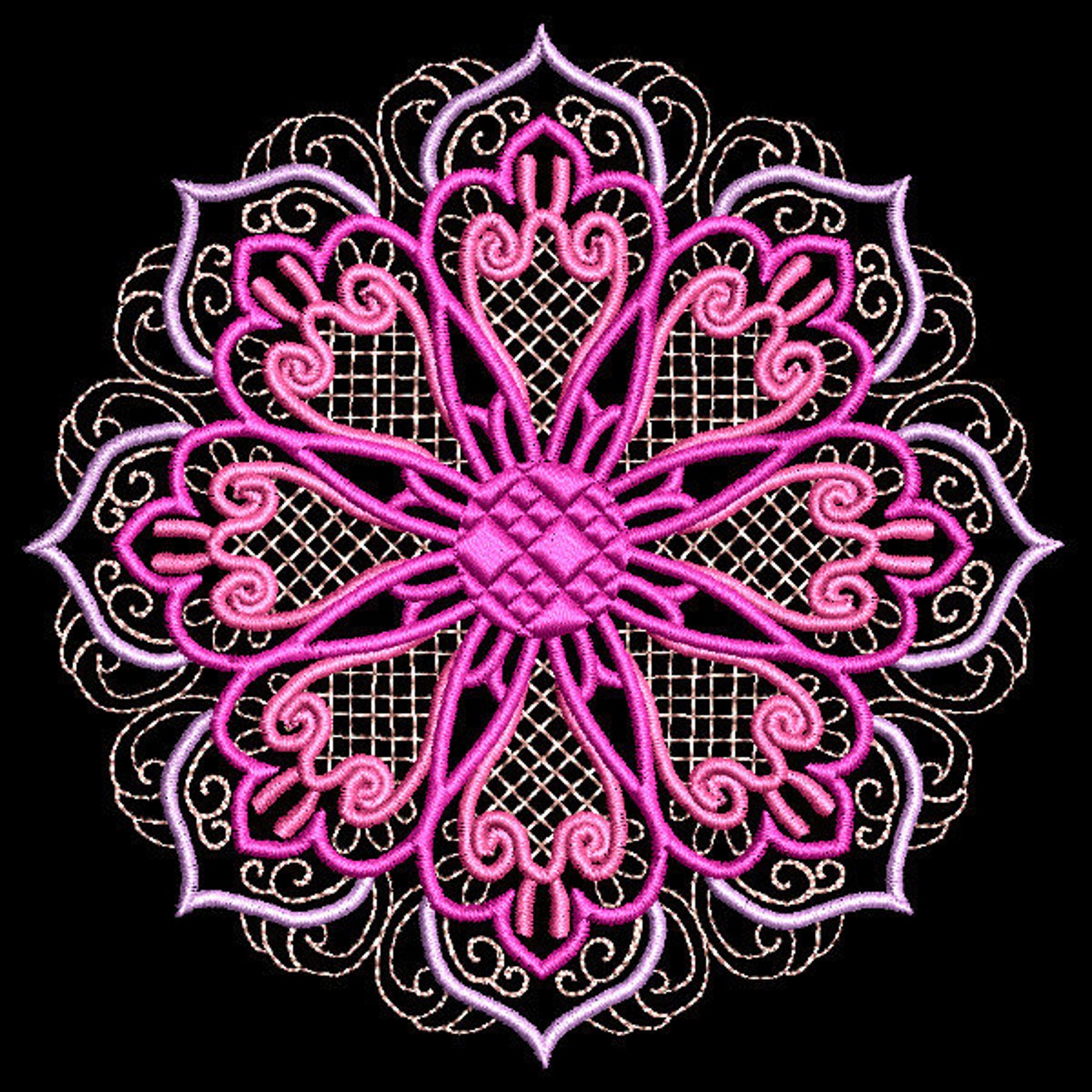 BLOOMING MEDALLIONS 5inch 12 Machine Embroidery Designs | Etsy