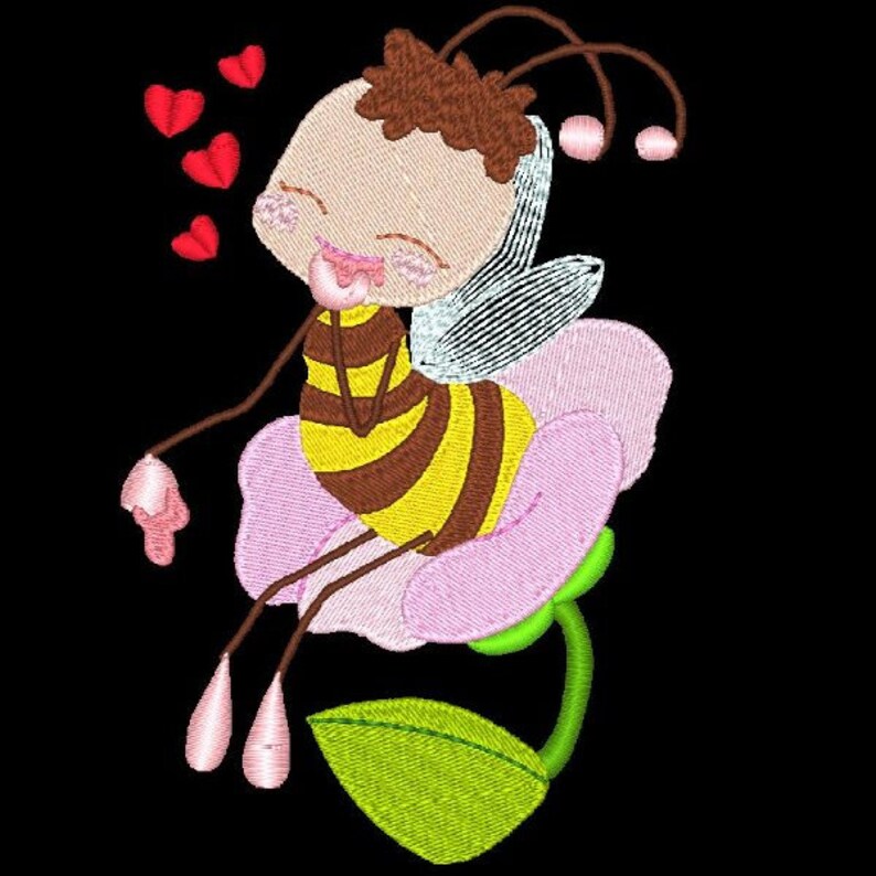 BIZZY BEE 4inch 10 Machine Embroidery Designs Instant - Etsy
