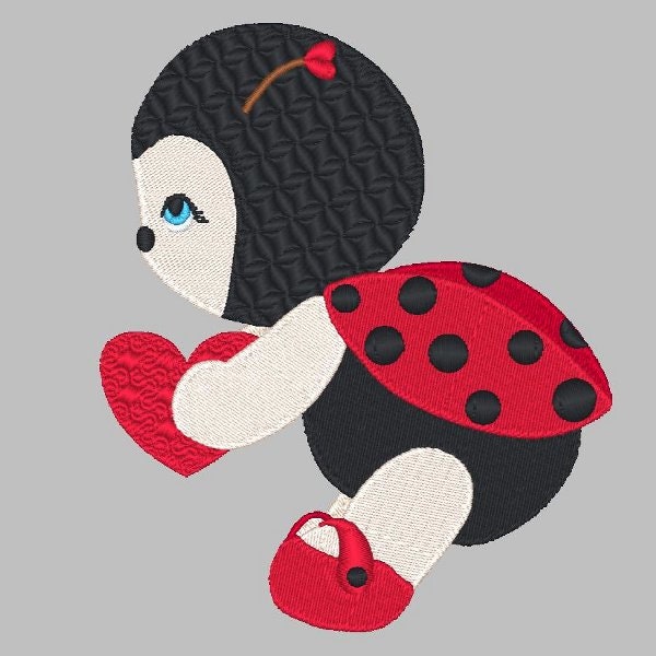 LADYBUG LUV 5inch 10 Machine Embroidery Designs Instant - Etsy