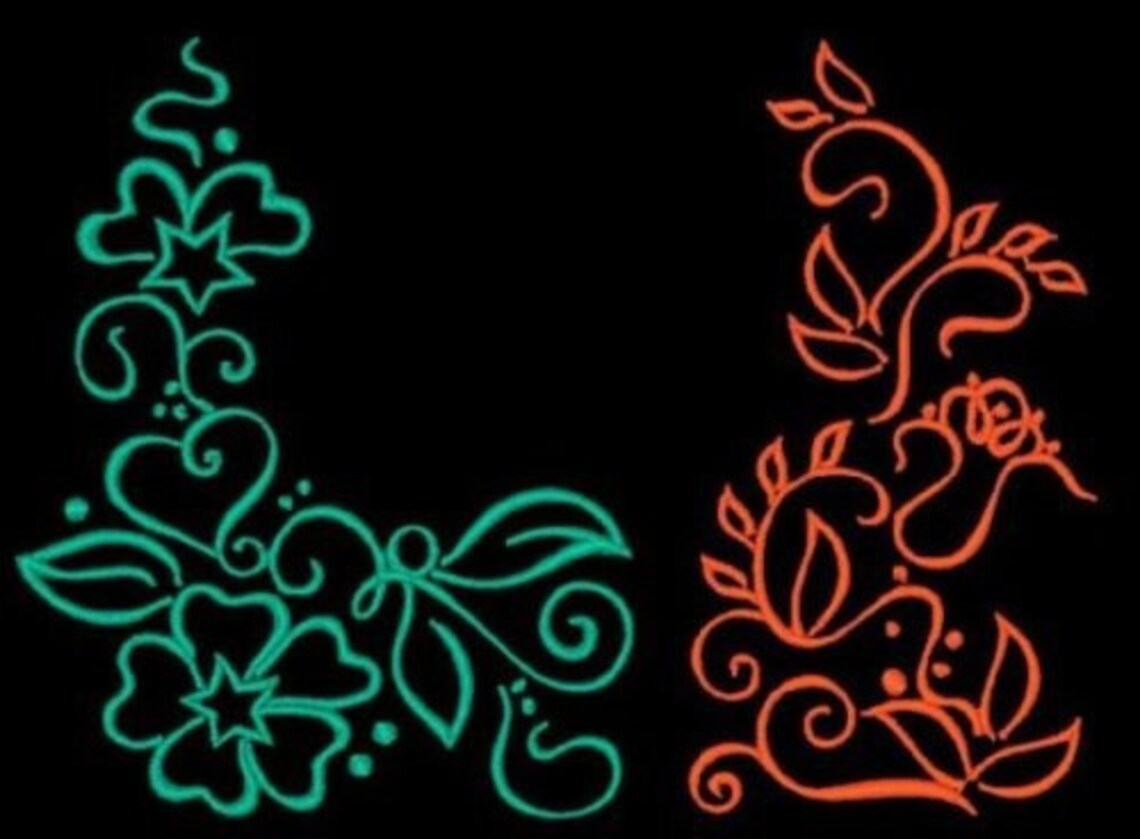 COLORLINE FLOWERS 20 Machine Embroidery Designs Instant | Etsy