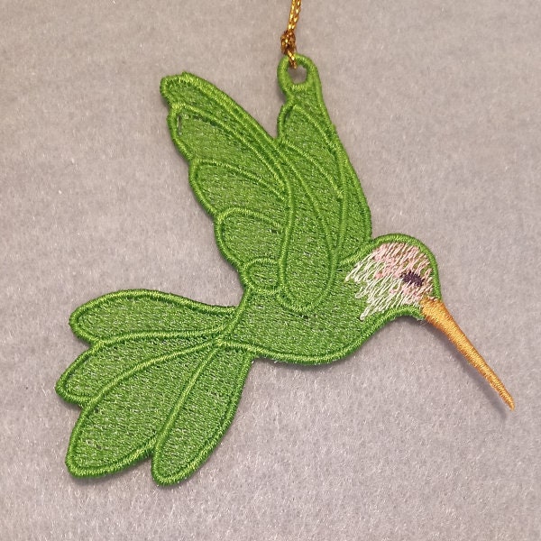 FSL PRETTY HUMMER Ornaments 3.50inch free Standing Lace | Etsy
