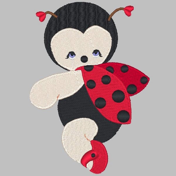 LADYBUG LUV 5inch 10 Machine Embroidery Designs Instant | Etsy