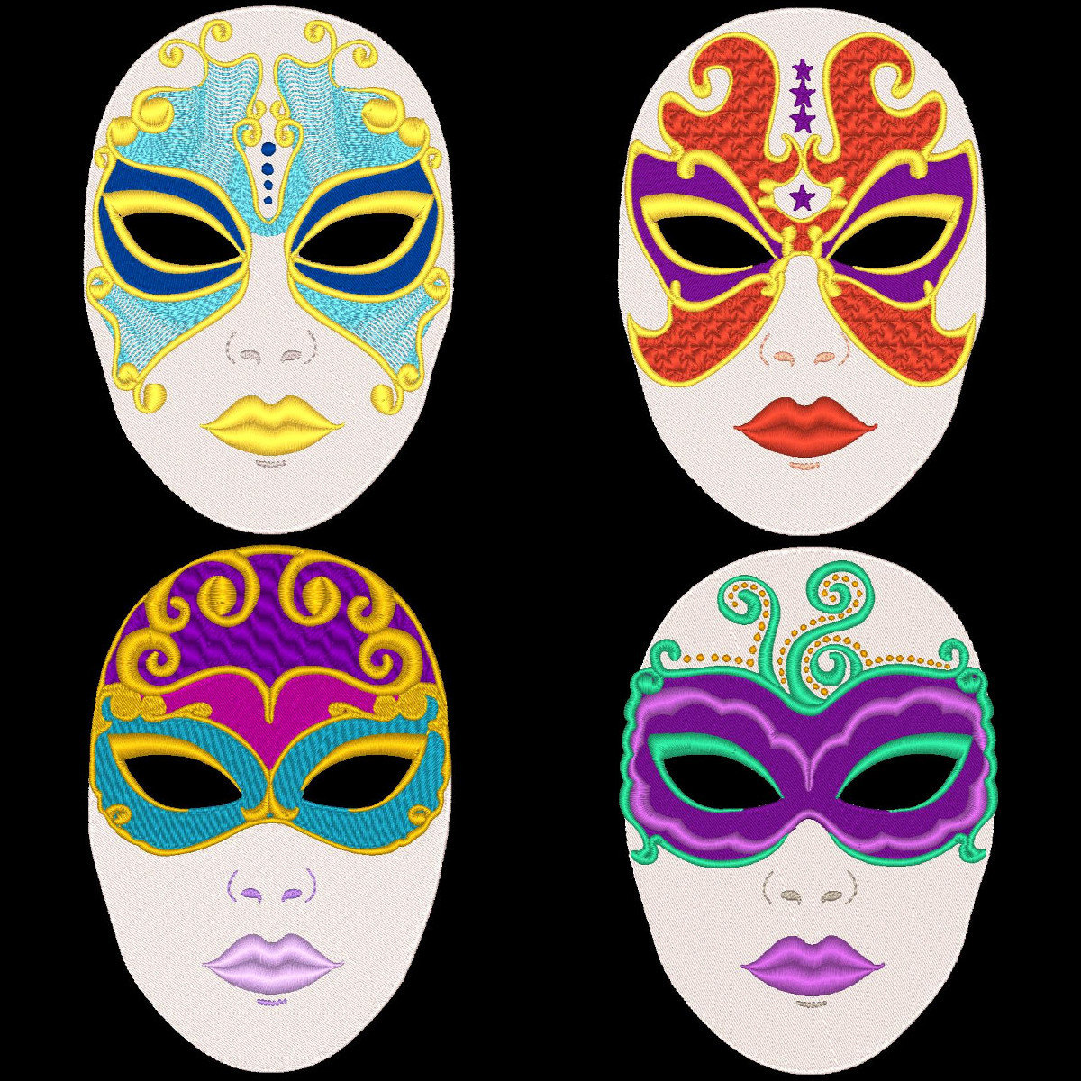 Simple Masskara Festival Masks