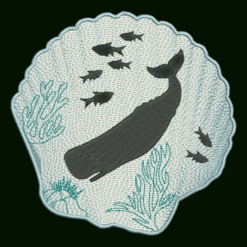 OCEAN SILHOUETTES 5inch 10 Machine Embroidery Designs - Etsy
