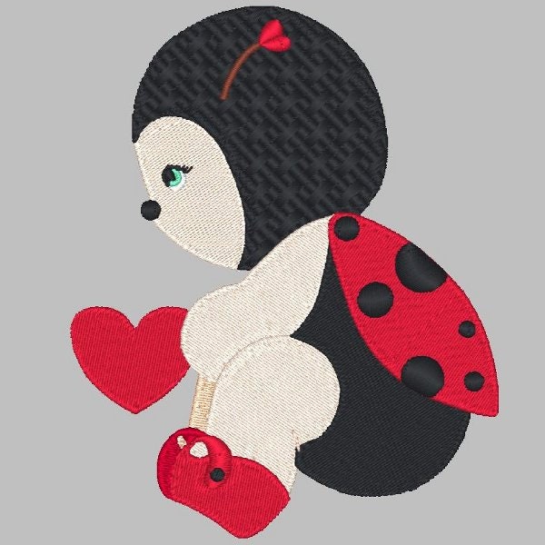 LADYBUG LUV 5inch 10 Machine Embroidery Designs Instant | Etsy