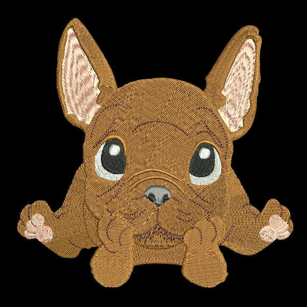 BABY FRENCHIE (4inch) - 10 Machine Embroidery Designs Instant Download ...