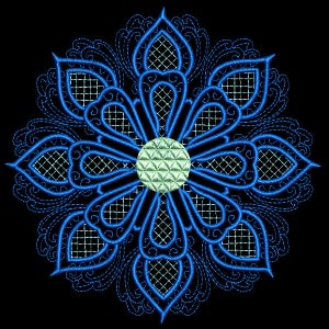 BLOOMING MEDALLIONS (6inch) - 12 Machine Embroidery Designs Instant ...