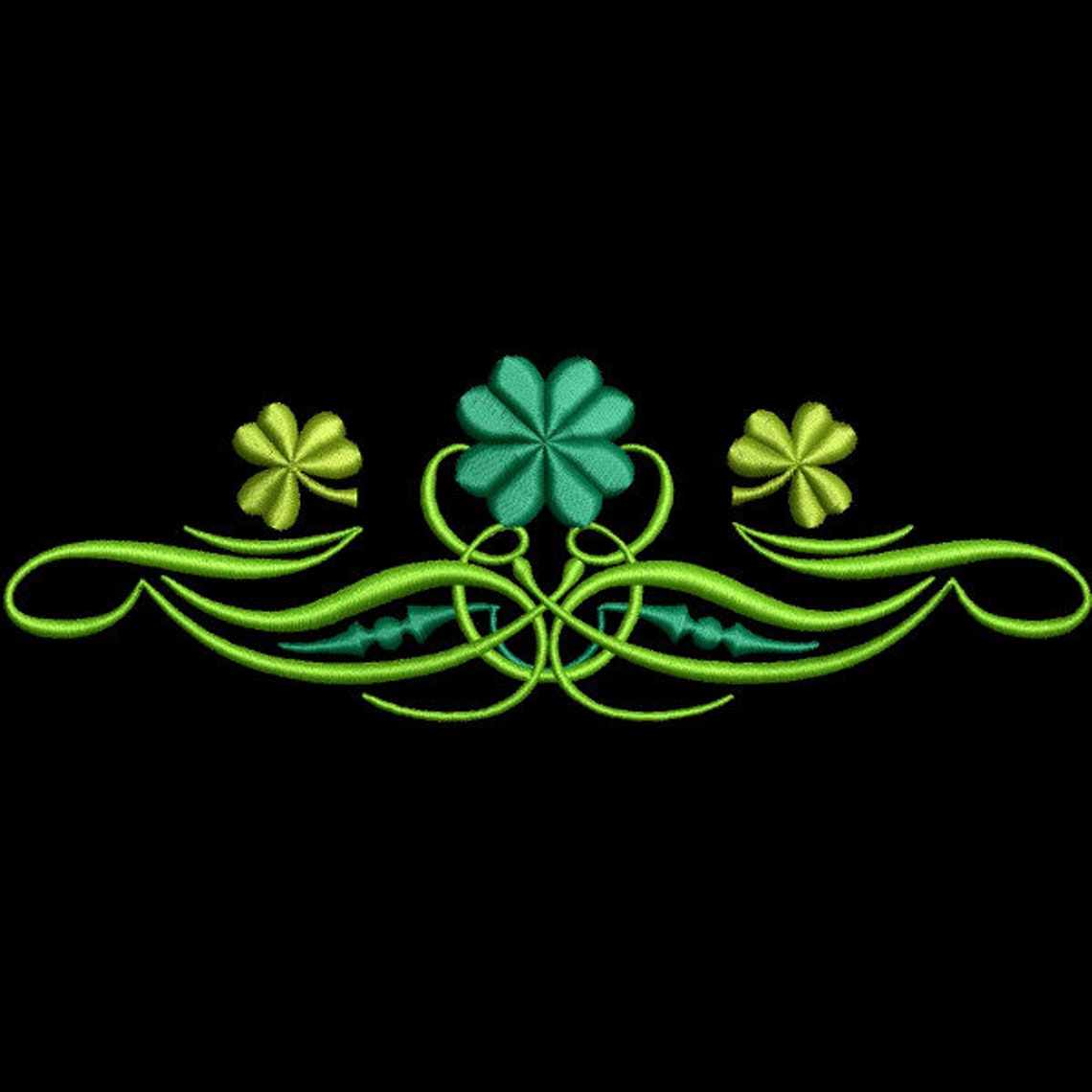 LUCKY BORDERS (5inch) - 10 Machine Embroidery Designs Instant Download ...