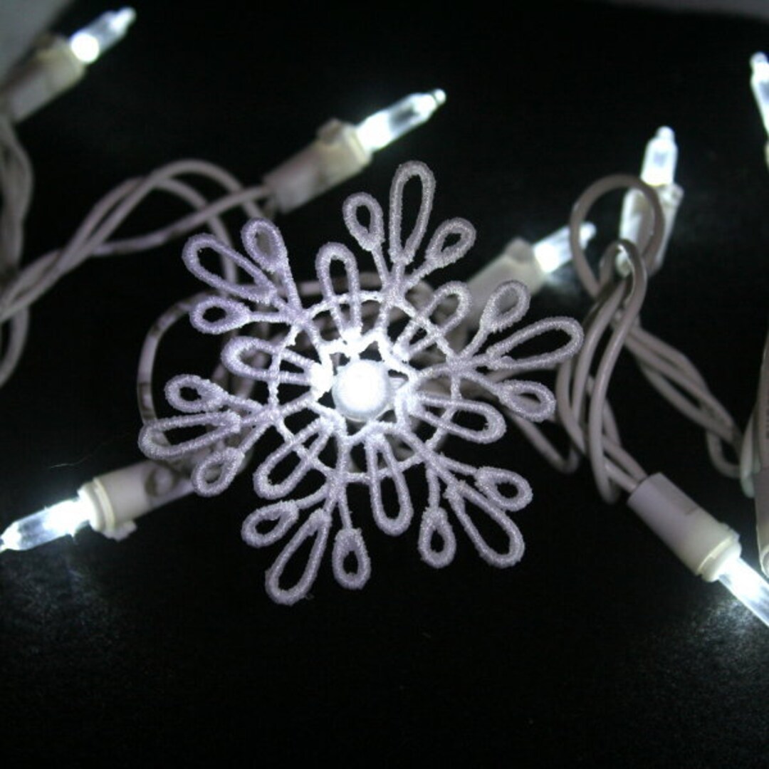 FSL CHRISTMAS LIGHT Snowflakes (3inch) (free Standing Lace)- 10 Machine ...