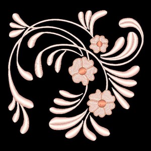 ART DECO FLOWERS (5inch) - 12 Machine Embroidery Designs Instant ...