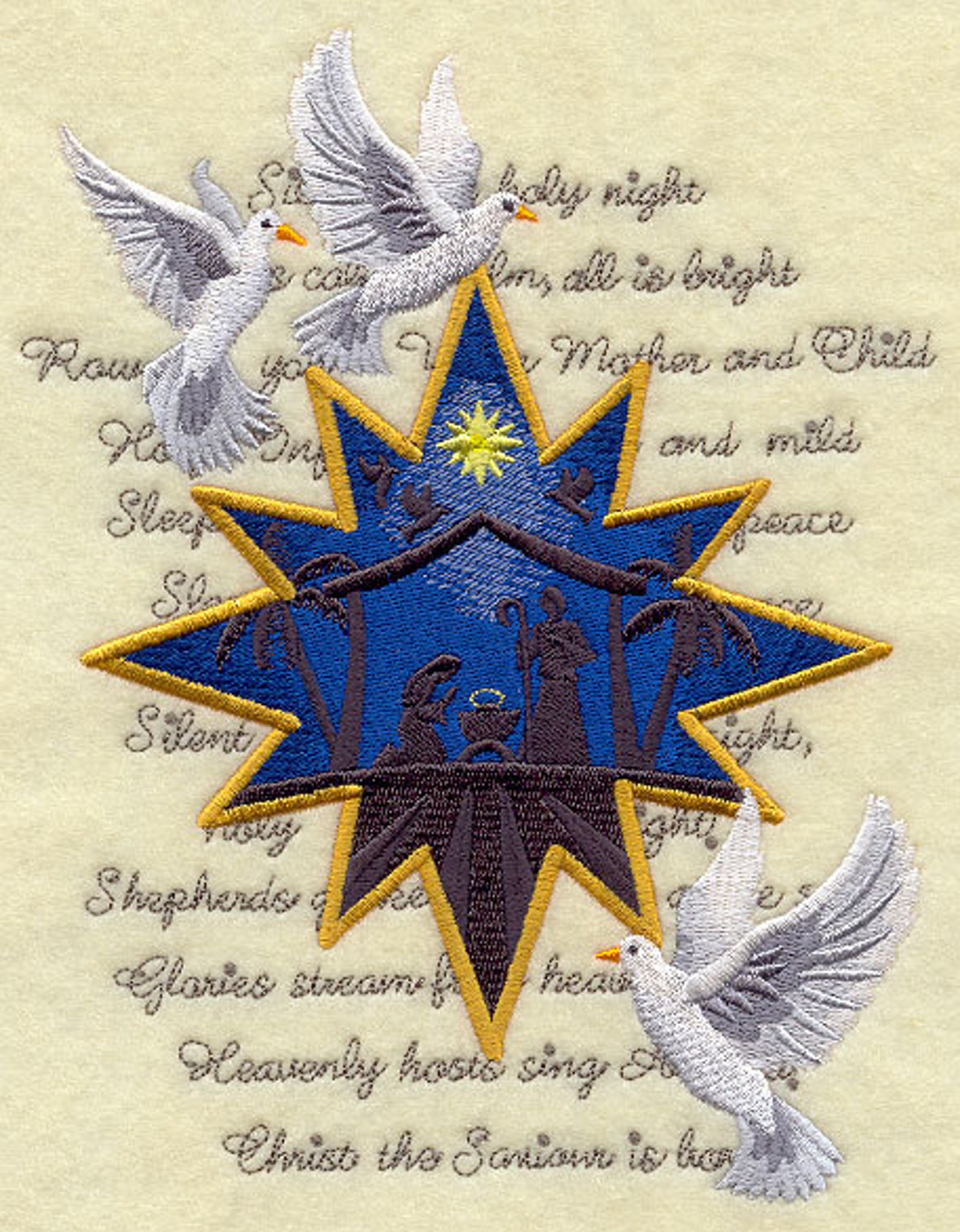 STAR of BETHLEHEM MEDLEY Machine Embroidered Quilt Blocks - Etsy