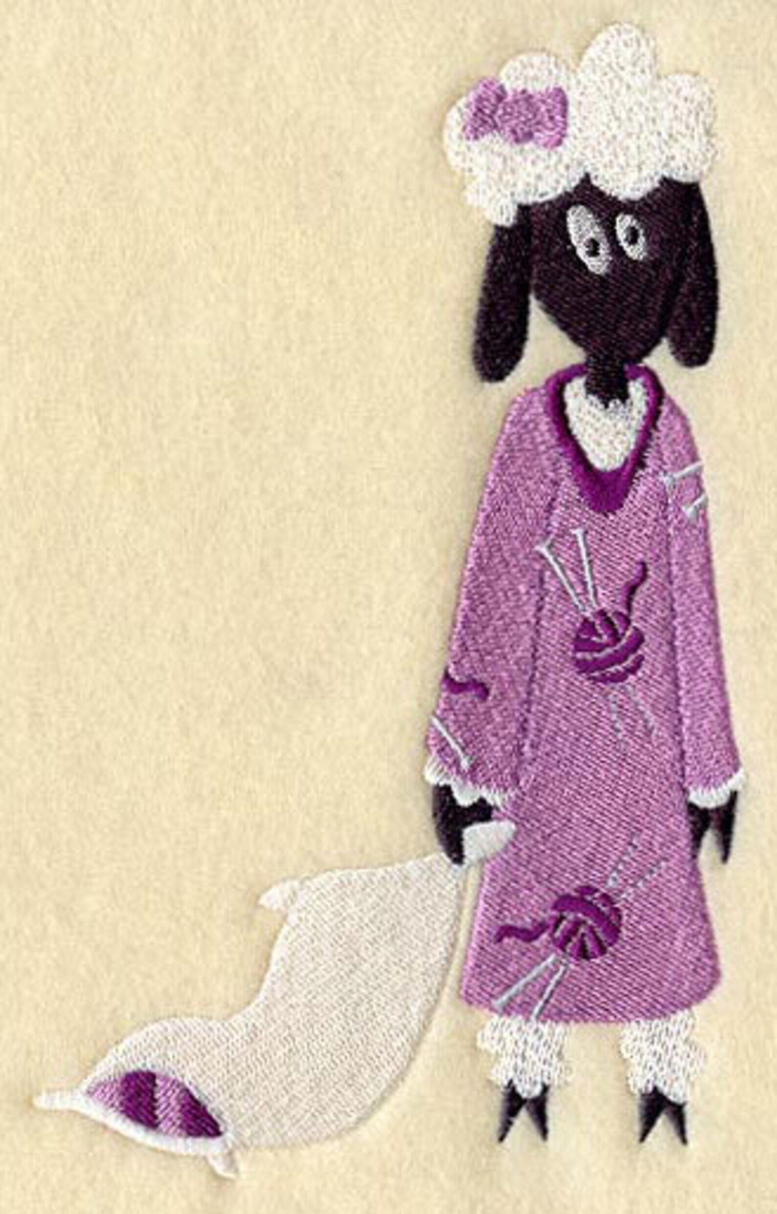 SHEEP IN PAJAMAS Machine Embroidered Quilt Blocksazeb - Etsy