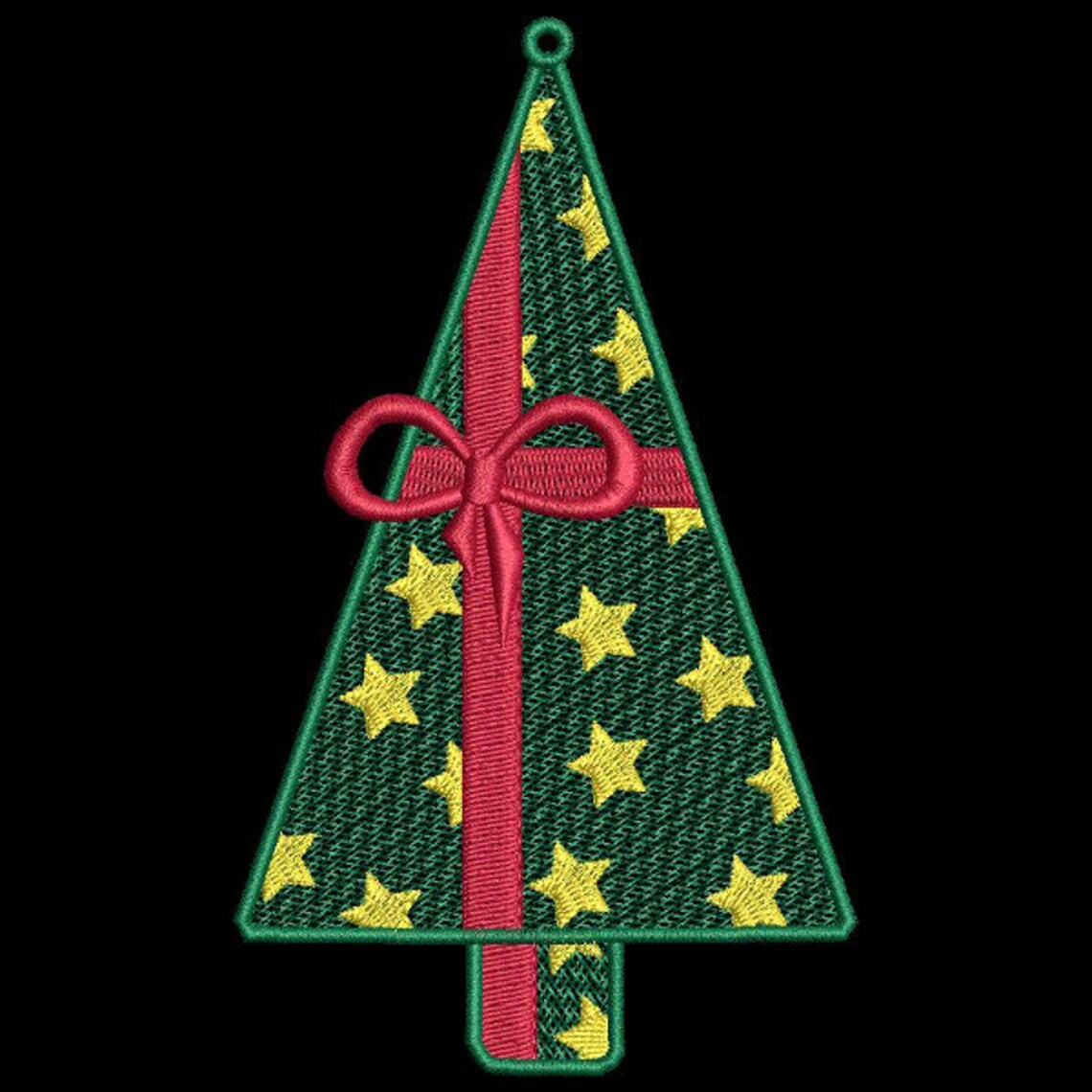 FSL CHRISTMAS TREES (6 Inch)- 10 Machine Embroidery Designs Instant ...