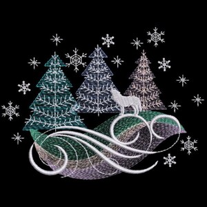 WINTERTIME SCENES (6inch) - 10 Machine Embroidery Designs Instant ...