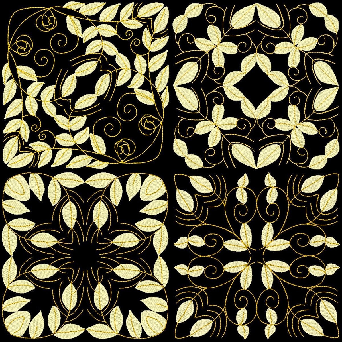 WHEATFIELD BLOCKS 4inch 12 Machine Embroidery Designs | Etsy