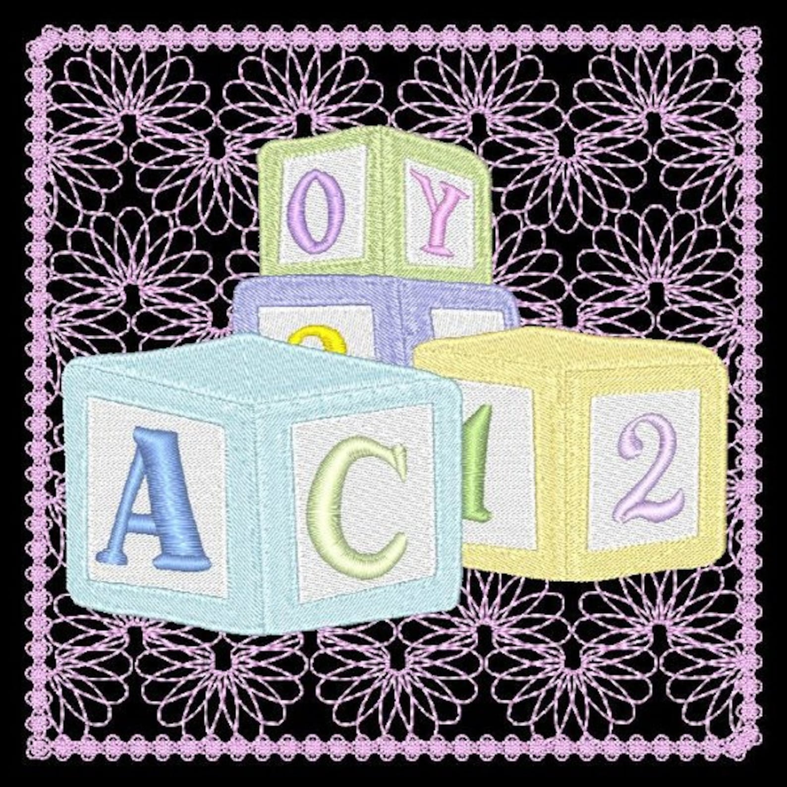 BABY NURSERY BLOCKS 6inch 10 Machine Embroidery Designs | Etsy