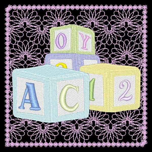 BABY NURSERY BLOCKS 6inch 10 Machine Embroidery Designs | Etsy