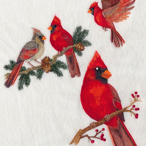 ILLINOIS CARDINAL & VIOLET Medley Machine Embroidery Quilt - Etsy