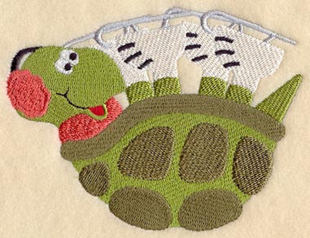 ICE SKATING TURTLE - Machine Embroidery Quilt Blocks (azeb) - Etsy