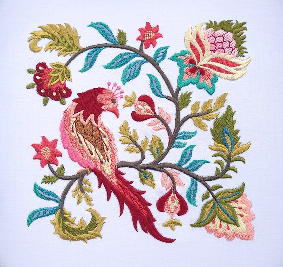 Beautiful Jacobean Applique Quilt Beautiful Birds: Applique Quilt