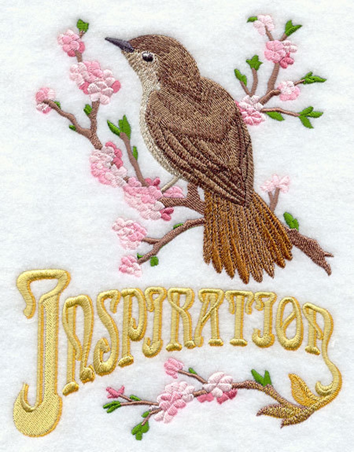 NIGHTINGALE of Inspiration-machine Embroidered Quilt Blocks (azeb) - Etsy