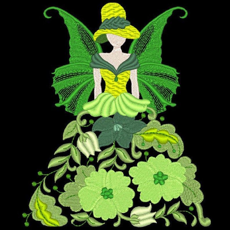 FLOWER FAIRIES 4inch 10 Machine Embroidery Designs Instant - Etsy