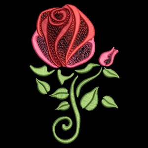PASSION ROSES (4inch) - 10 Machine Embroidery Designs Instant Download ...