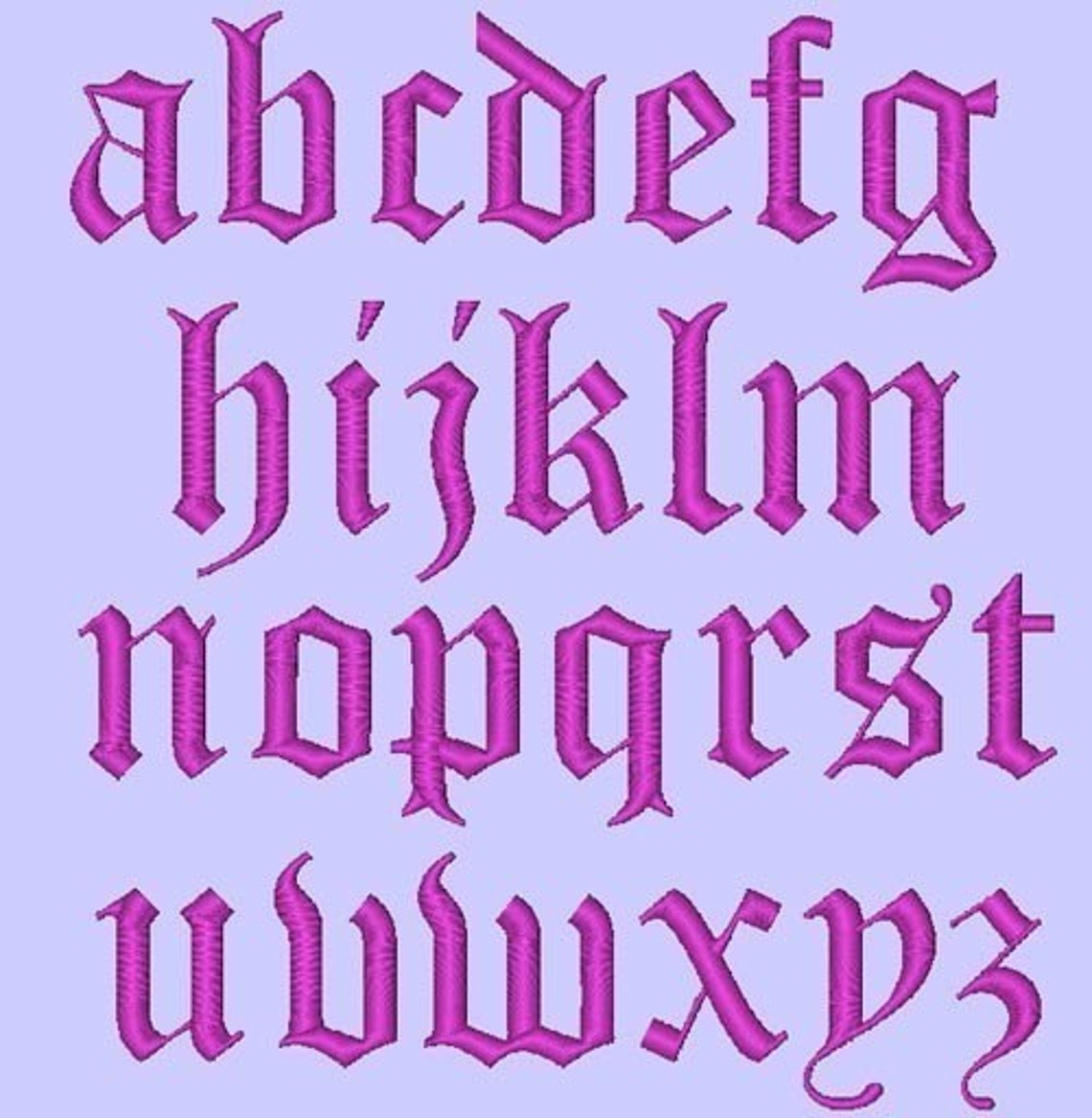 OLD ENGLISH - 209 Machine Embroidery Font Designs Instant Download 4x4 ...