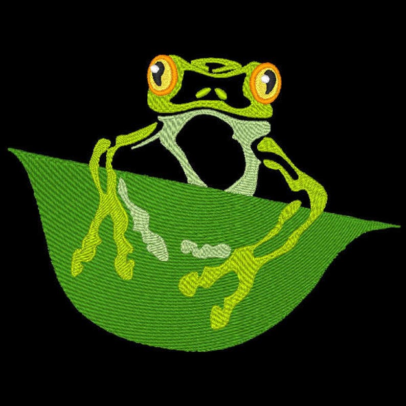 TOAD-ALLY COOL Frogs 6inch 10 Machine Embroidery Designs | Etsy