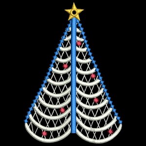 FSL CHRISTMAS TREES (5 Inch)- 10 Machine Embroidery Designs Instant ...