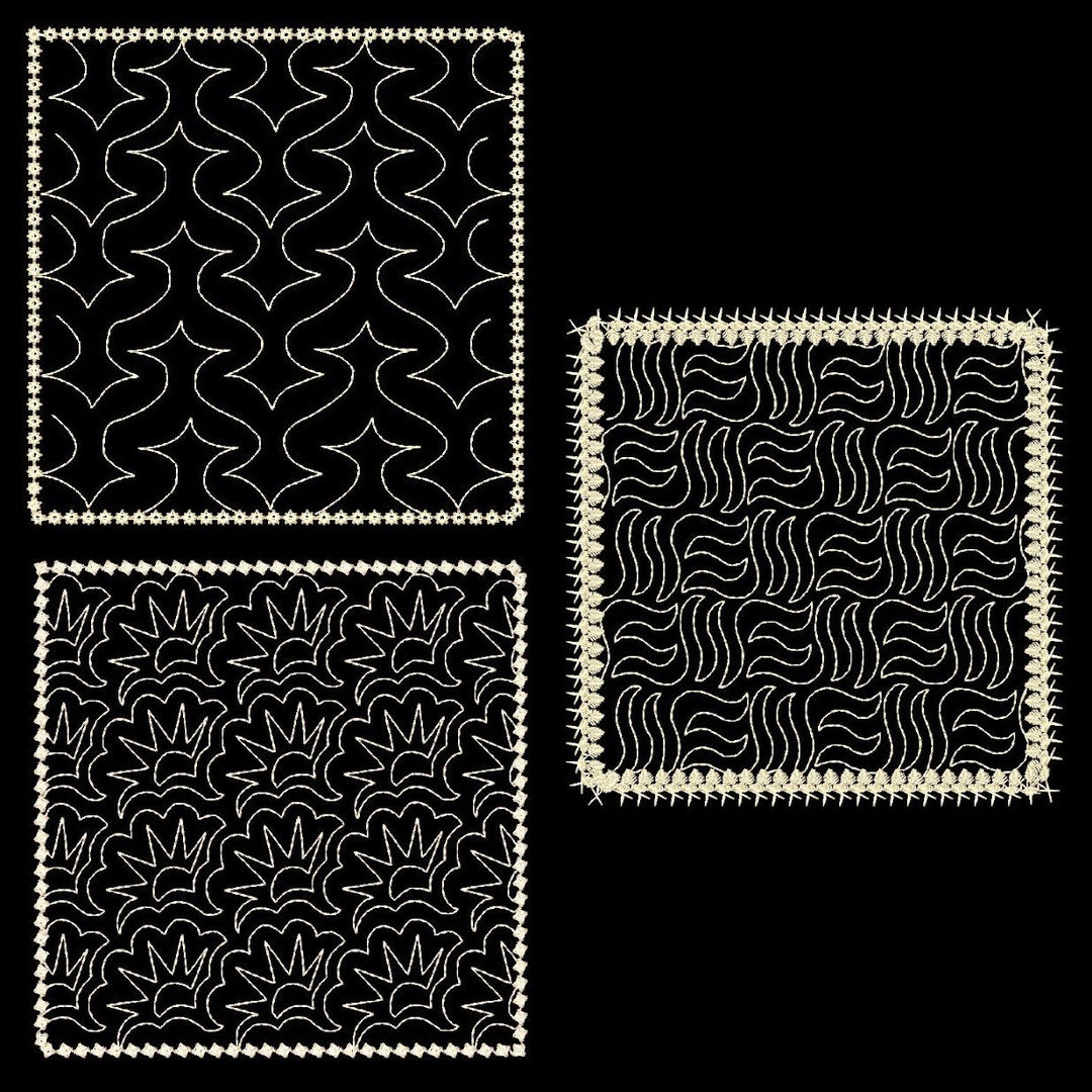 QUILTING BACKGROUNDS (5inch) - 10 Machine Embroidery Designs Instant ...