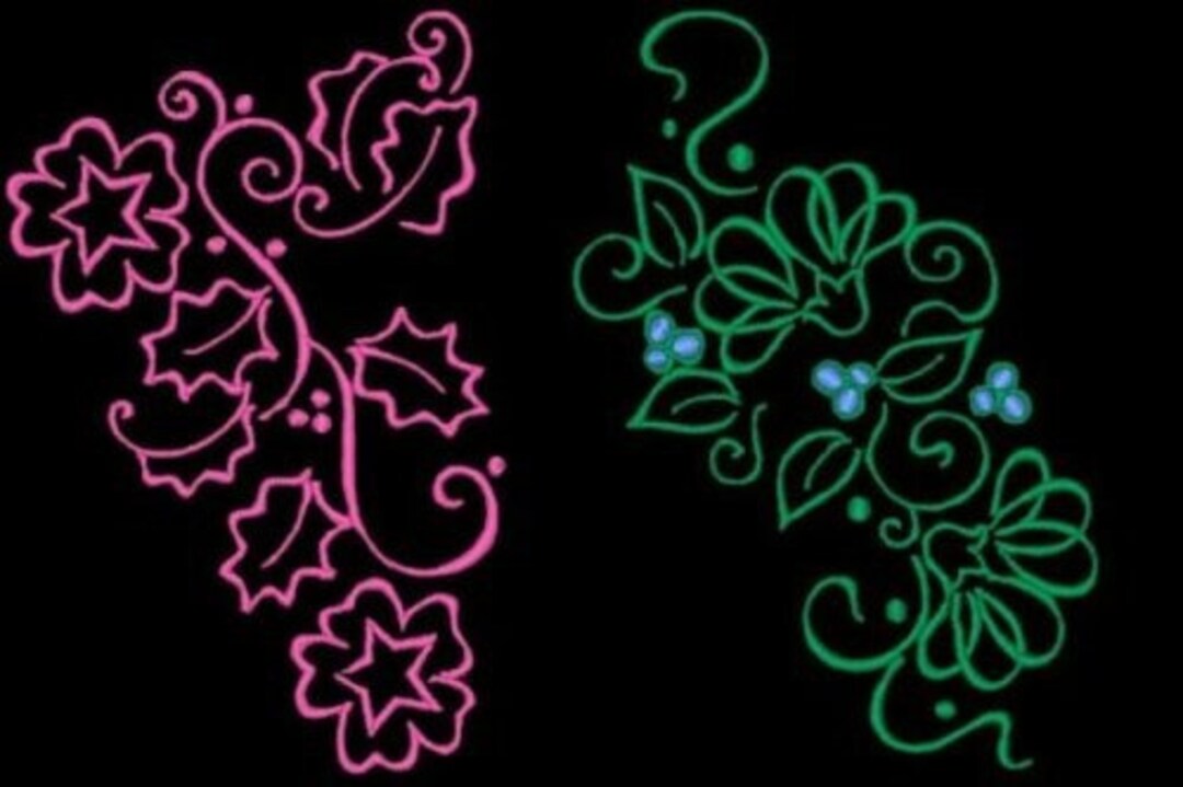 COLORLINE FLOWERS - 20 Machine Embroidery Designs Instant Download 4x4 ...