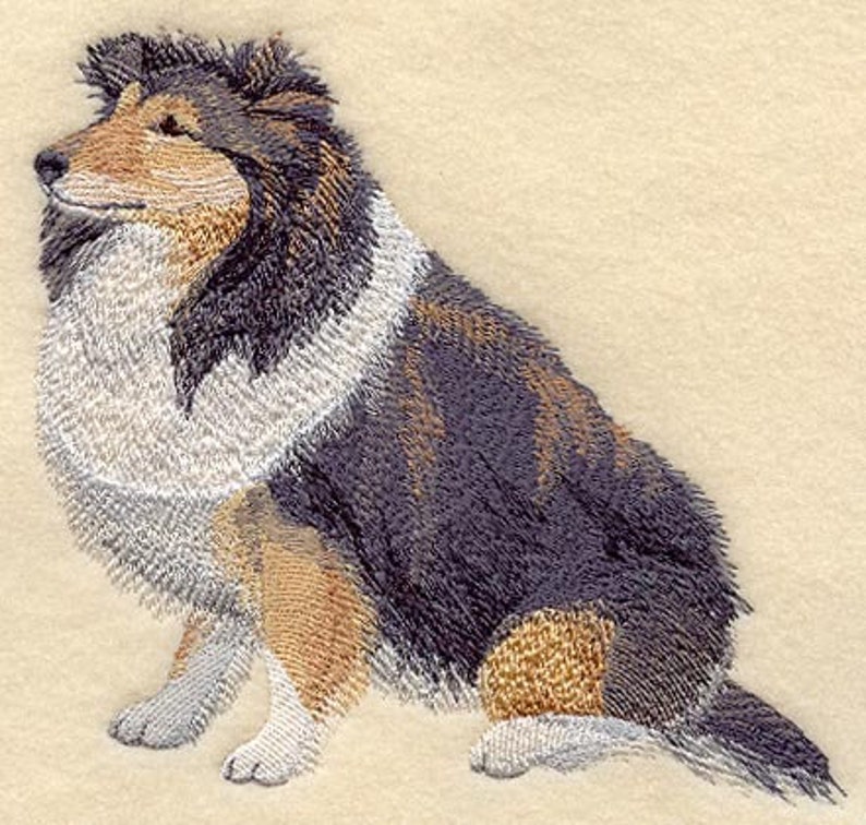 SHELTIE Machine Embroidered Quilt Blocksazeb - Etsy