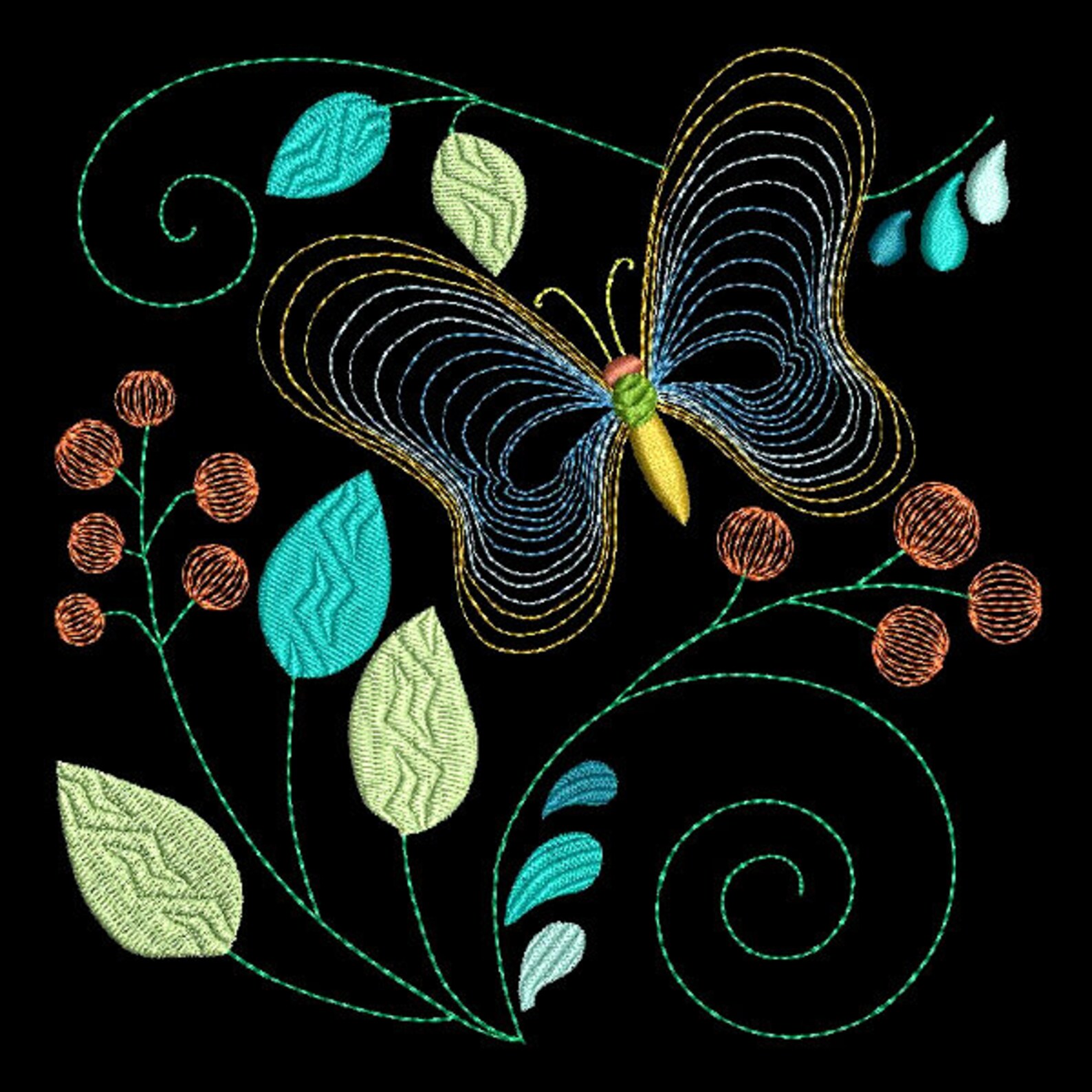 LIGHT & AIRY FLUTTERBYS (4inch) - 10 Machine Embroidery Designs Instant ...