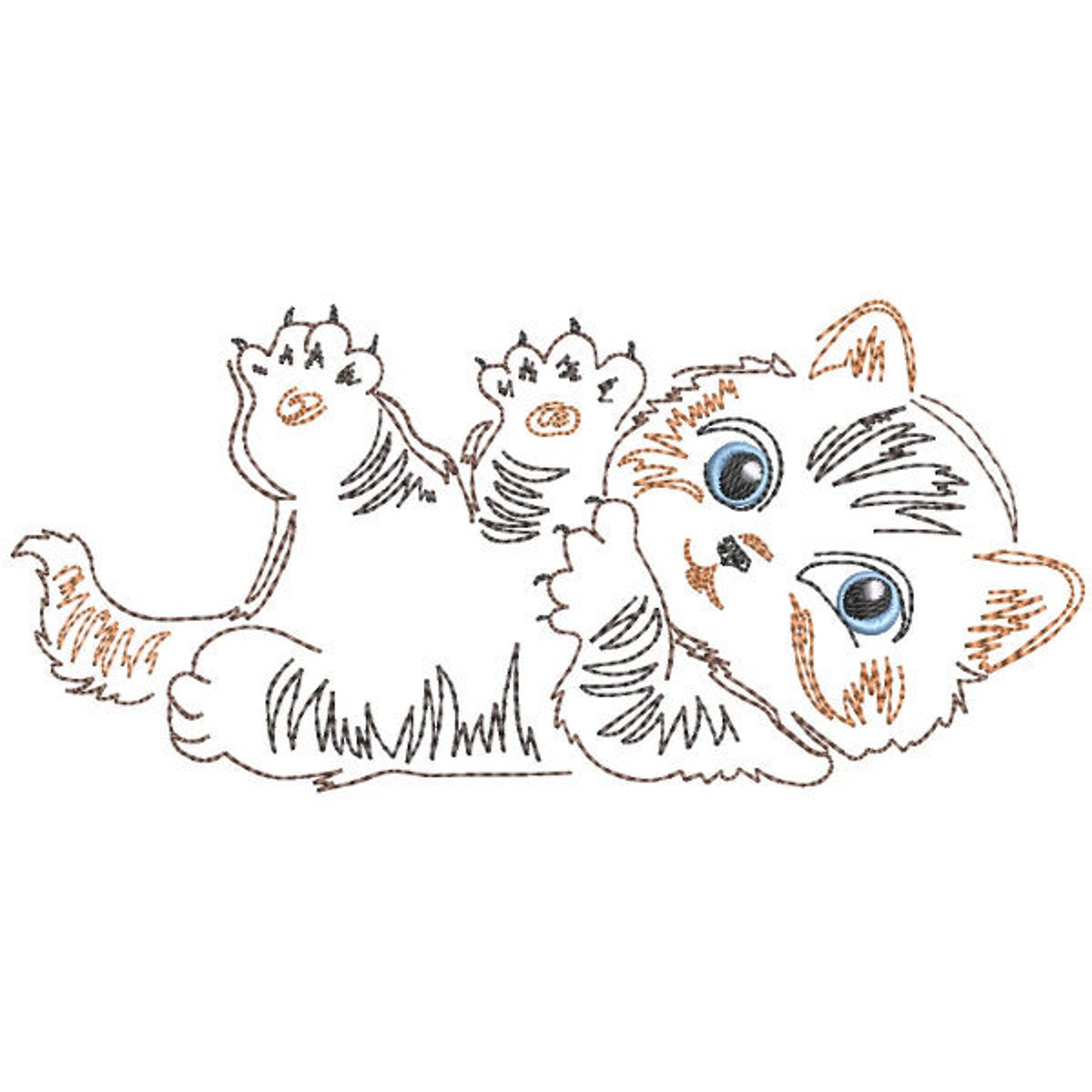 CUTE KITTENS 6inch 10 Machine Embroidery Designs Instant | Etsy