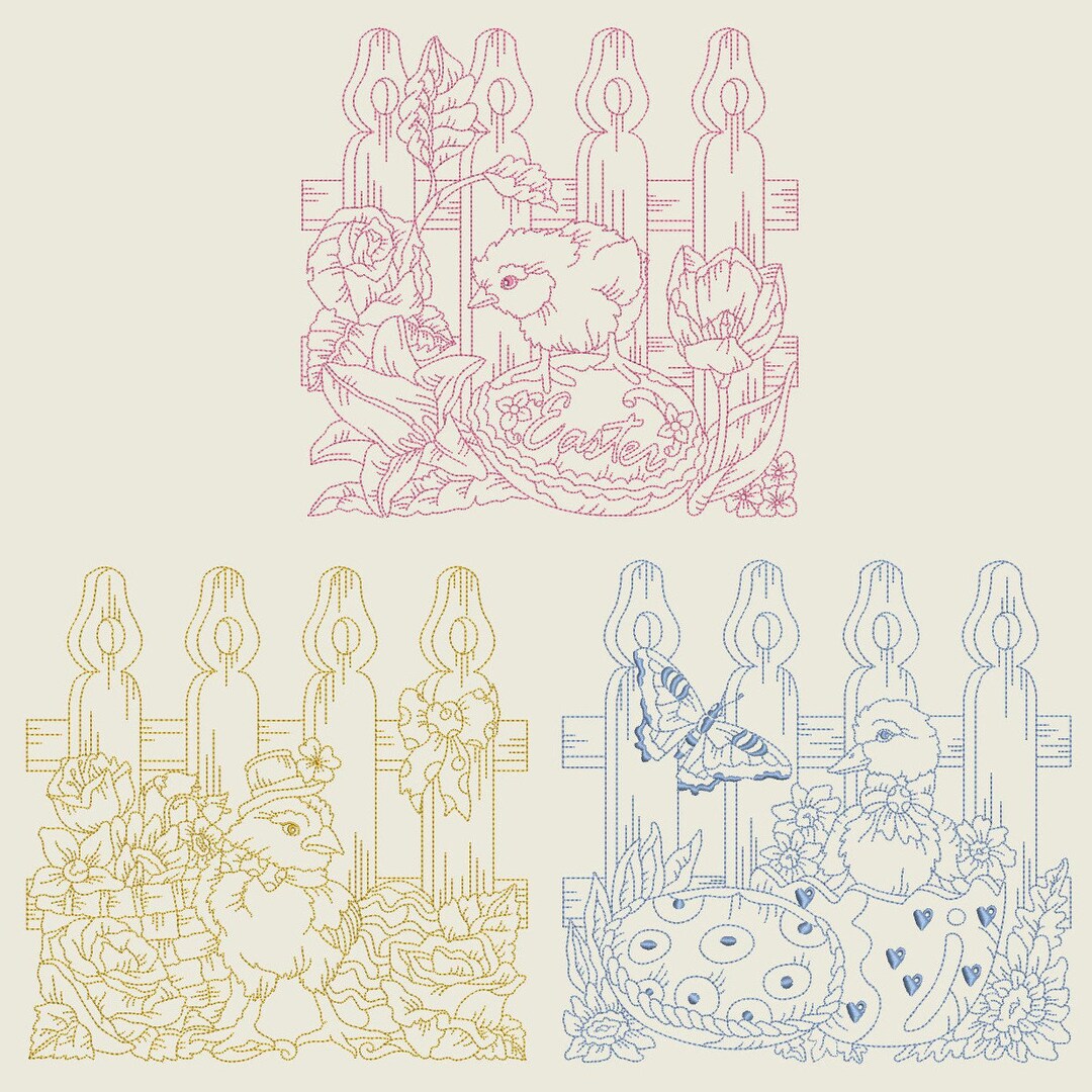 BEAUTIFUL EASTER BORDERS (5inch) - 10 Machine Embroidery Designs ...