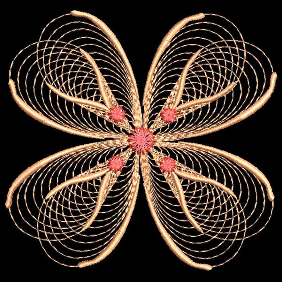 RIPPLE DESIGN #1- 1 Machine Embroidery Design Instant Download 4x4 Hoop ...