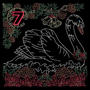 12 DAYS OF CHRISTMAS (6inch) - 12 Machine Embroidery Designs Instant ...