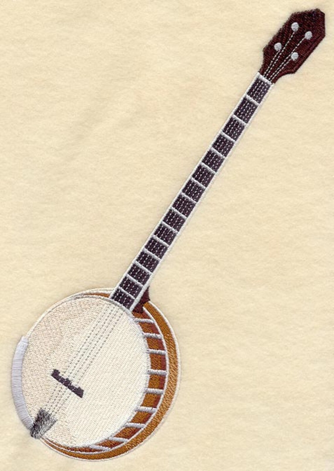 BANJO Machine Embroidered Quilt Blocks AZEB - Etsy