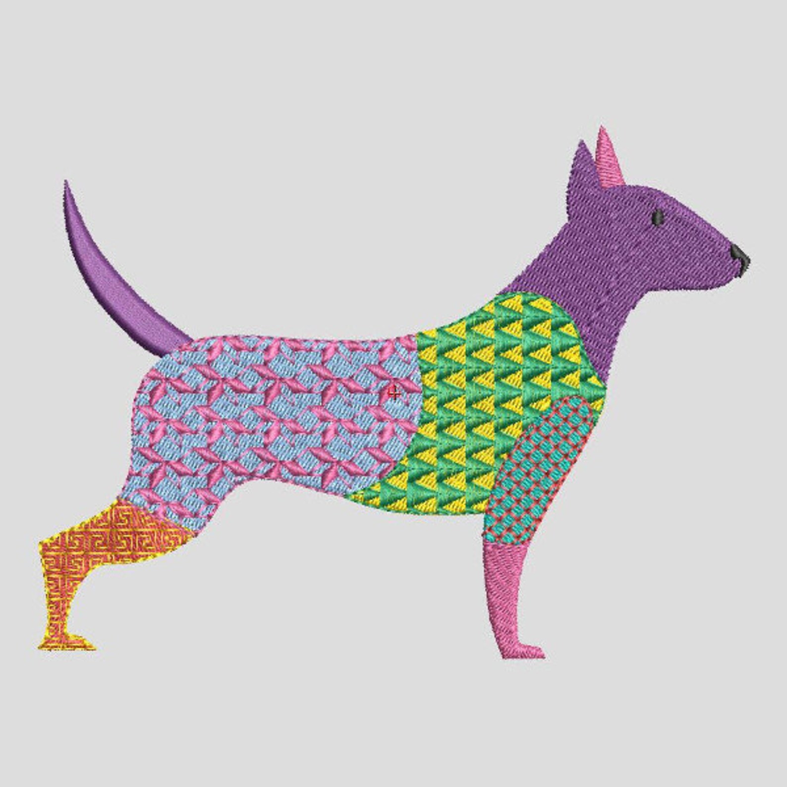 PATCHWORK DOGS 4inch 10 Machine Embroidery Designs Instant | Etsy